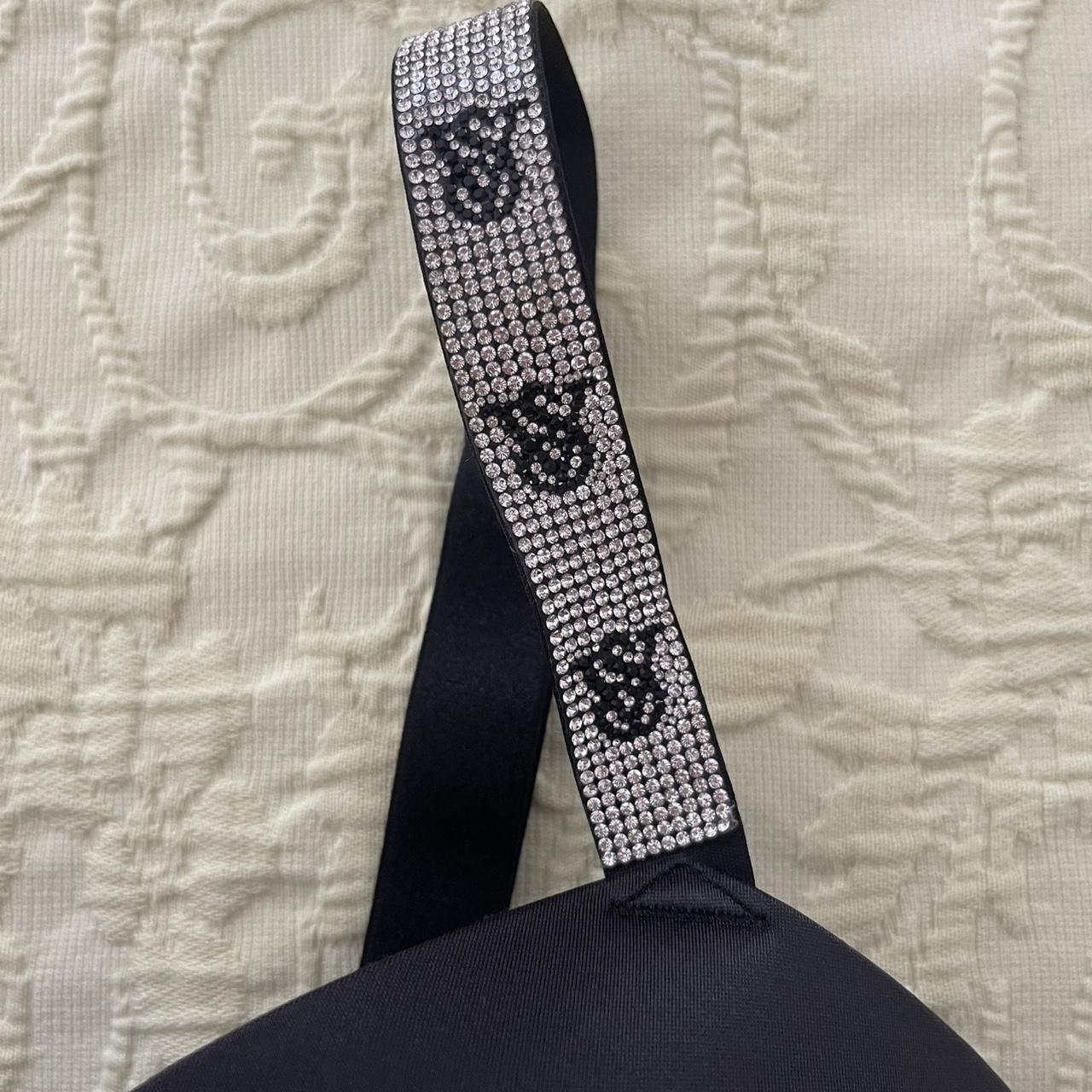 Victoria’s Secret rhinestone strap bra. Barely... - Depop