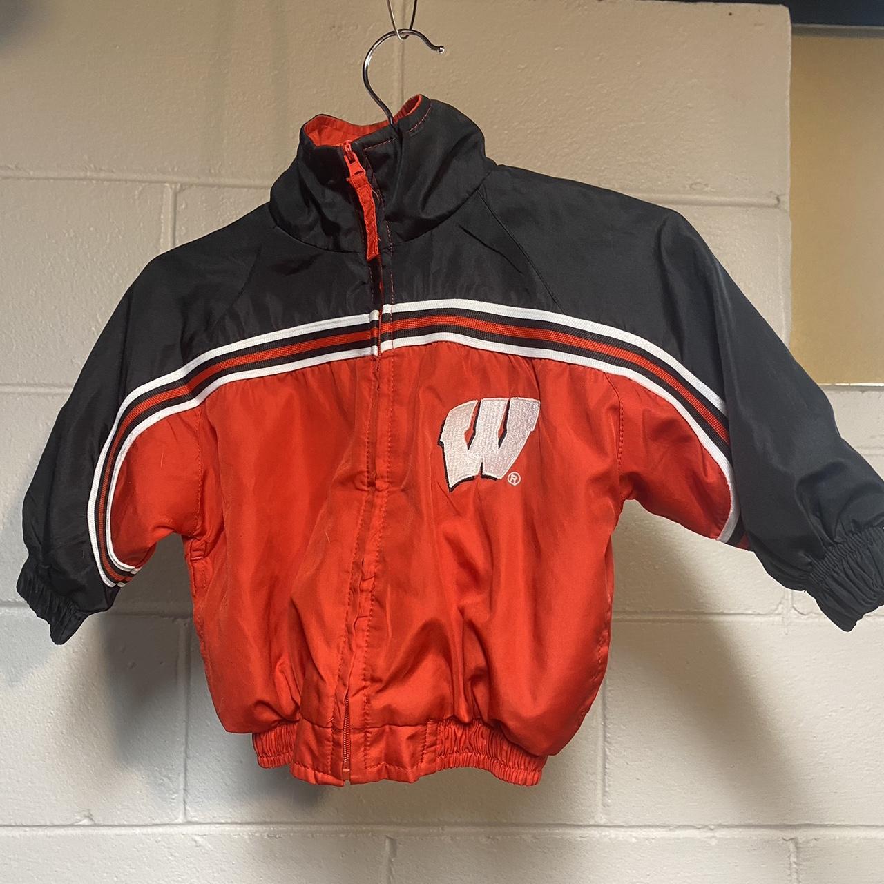 Kids Wisconsin Badger Windbreaker Items hung for... - Depop