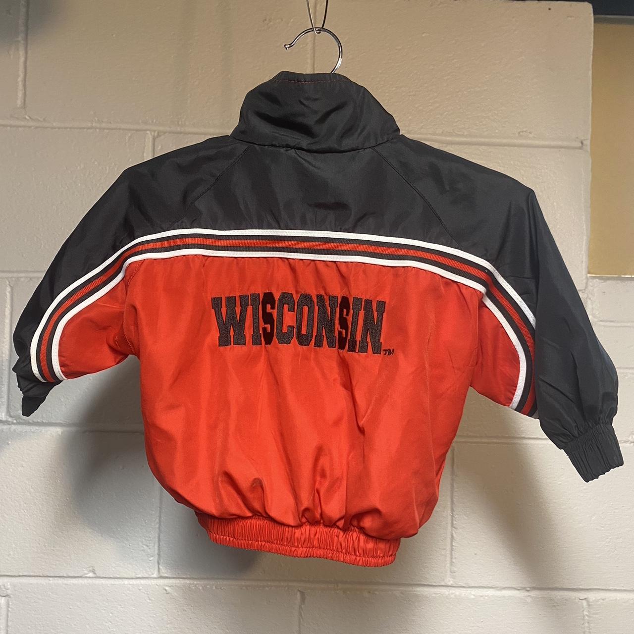 Kids Wisconsin Badger Windbreaker Items hung for... - Depop