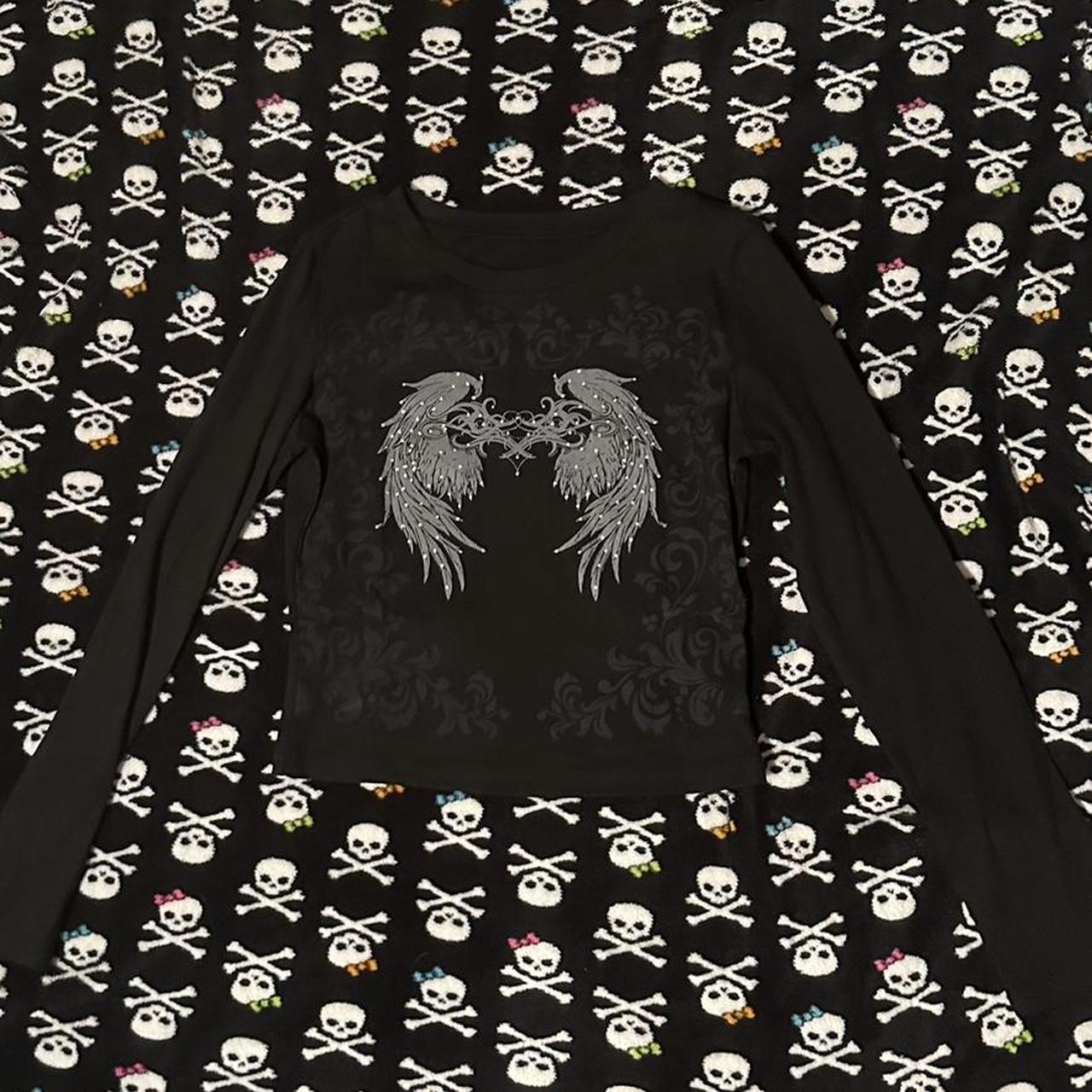 Angel wing top🖤 No PayPal Feel free to send offers - Depop