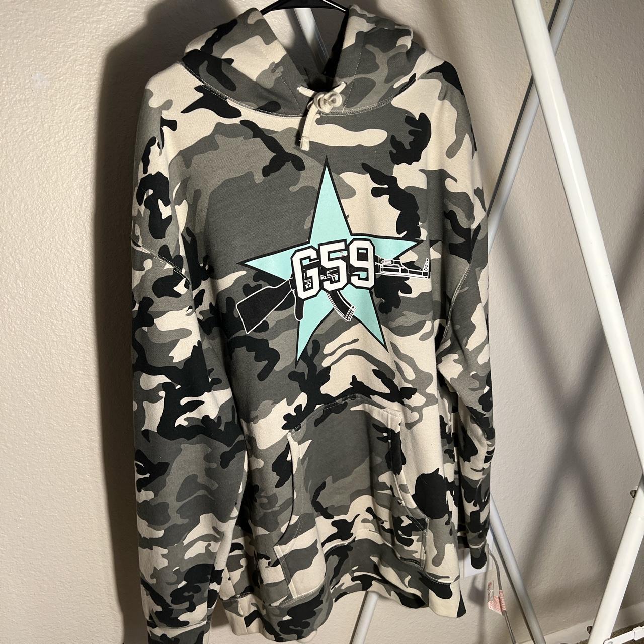 GREYFIVENINE SUICIDEBOYS ARTIC CAMO AK HOODIE... - Depop
