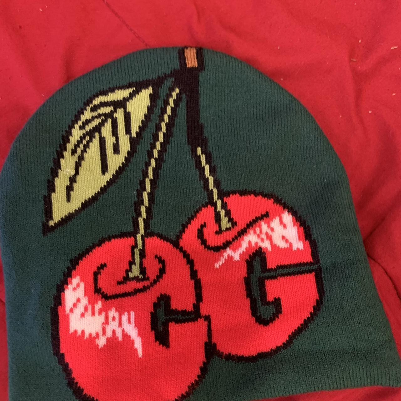 gg cherry beanie | Depop