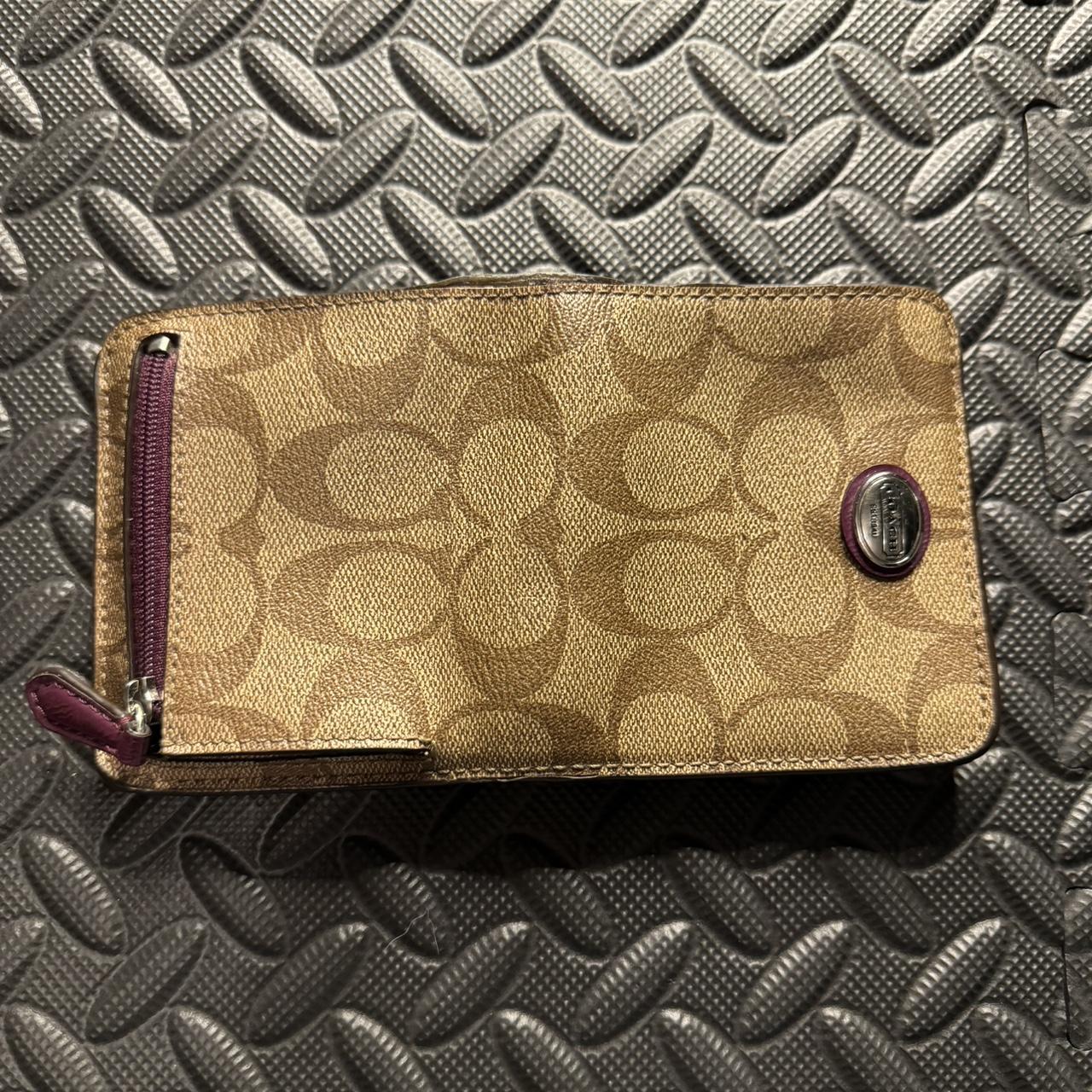 Authentic Coach Wallet, click together. Card slots /... - Depop