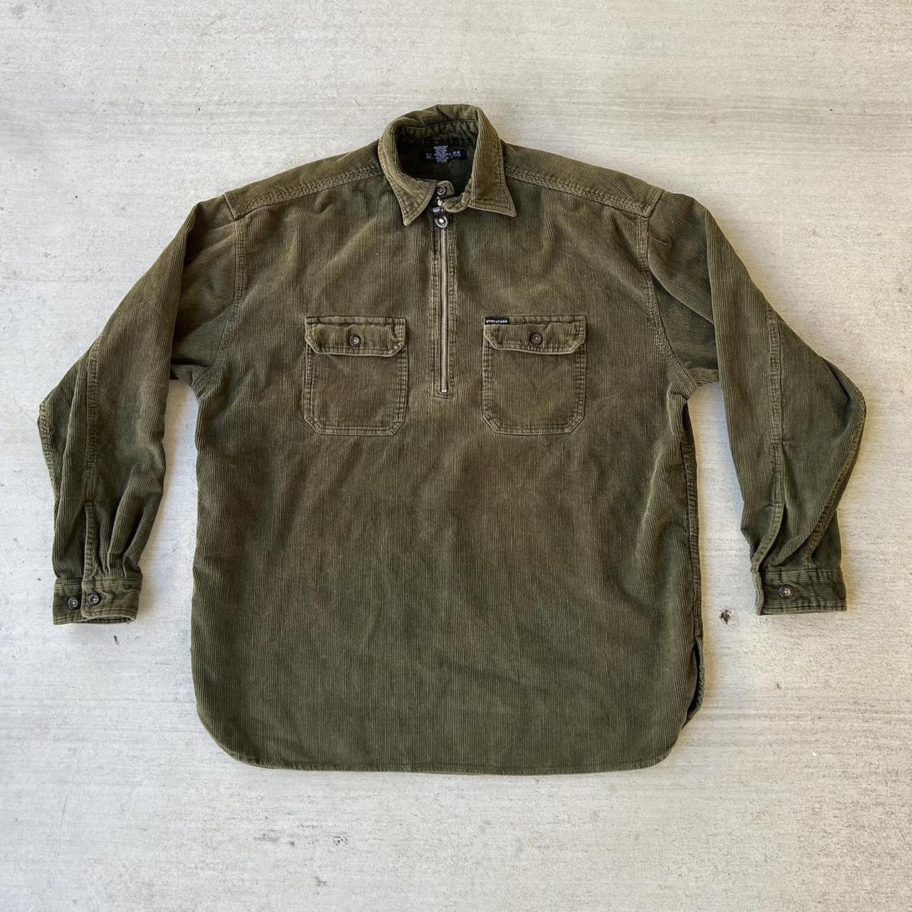 Vintage Structure Corduroy Quarter Zip Size Medium -... - Depop