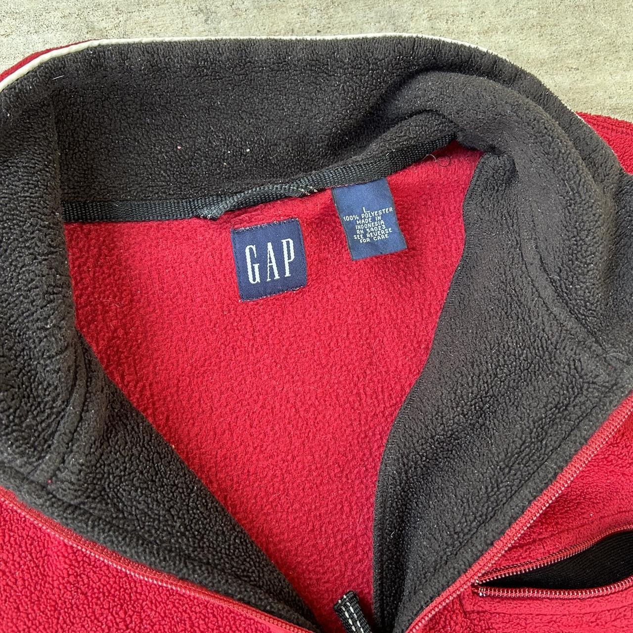 Y2K Gap Quarter-Zip Fleece Size Large - Length: 30”... - Depop