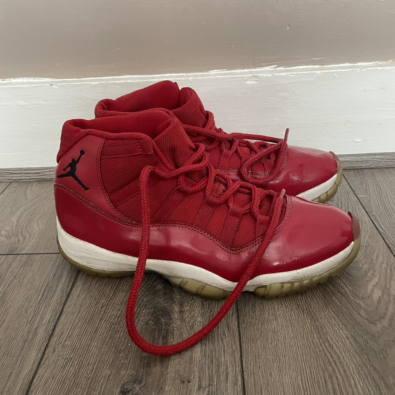 Jordan Men's Red Trainers | Depop