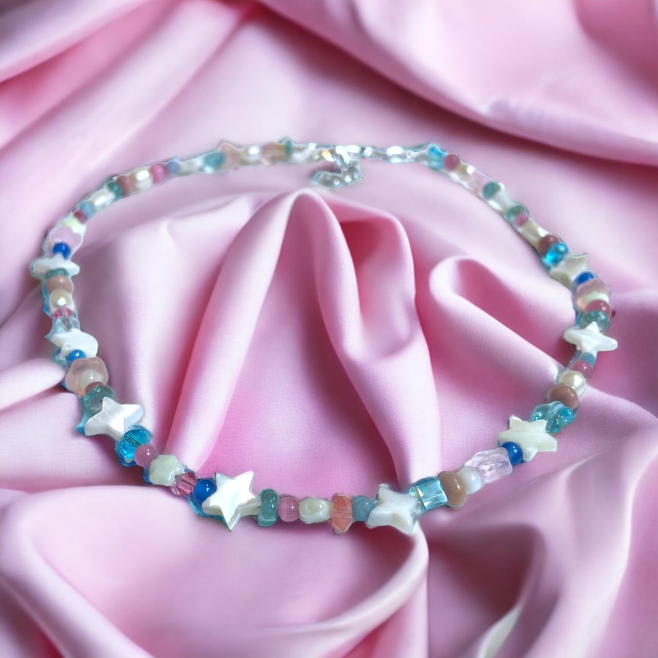 Trans Flag Choker 🏳️‍⚧️ Handmade and one of a kind -... - Depop