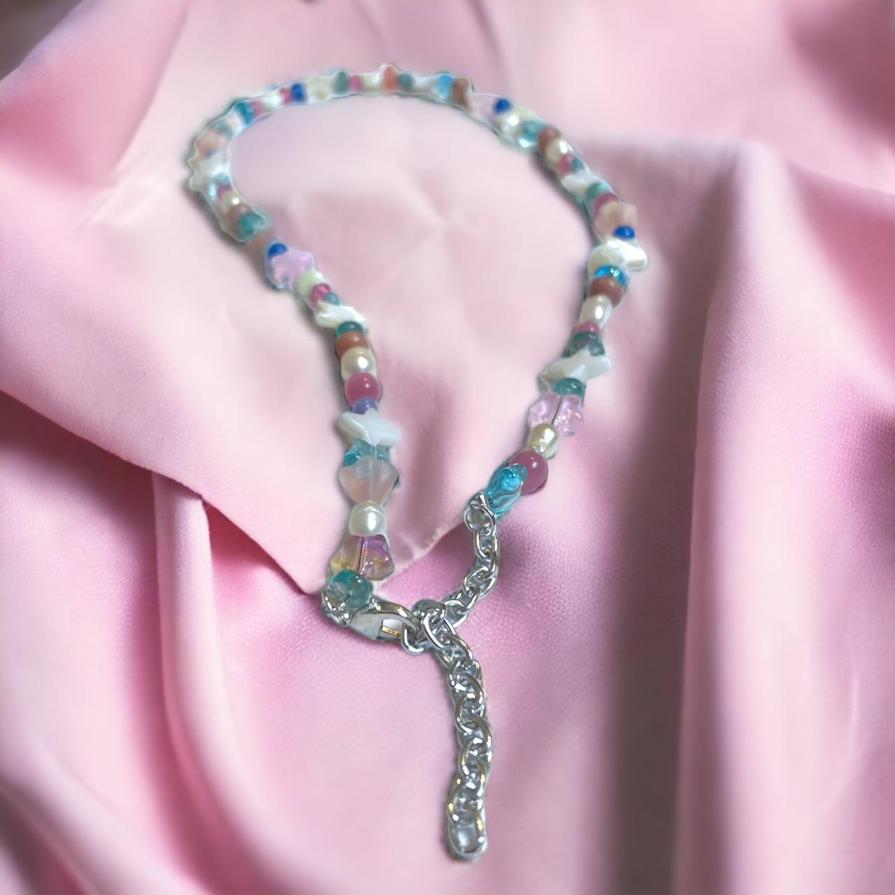 Trans Flag Choker 🏳️‍⚧️ Handmade and one of a kind -... - Depop