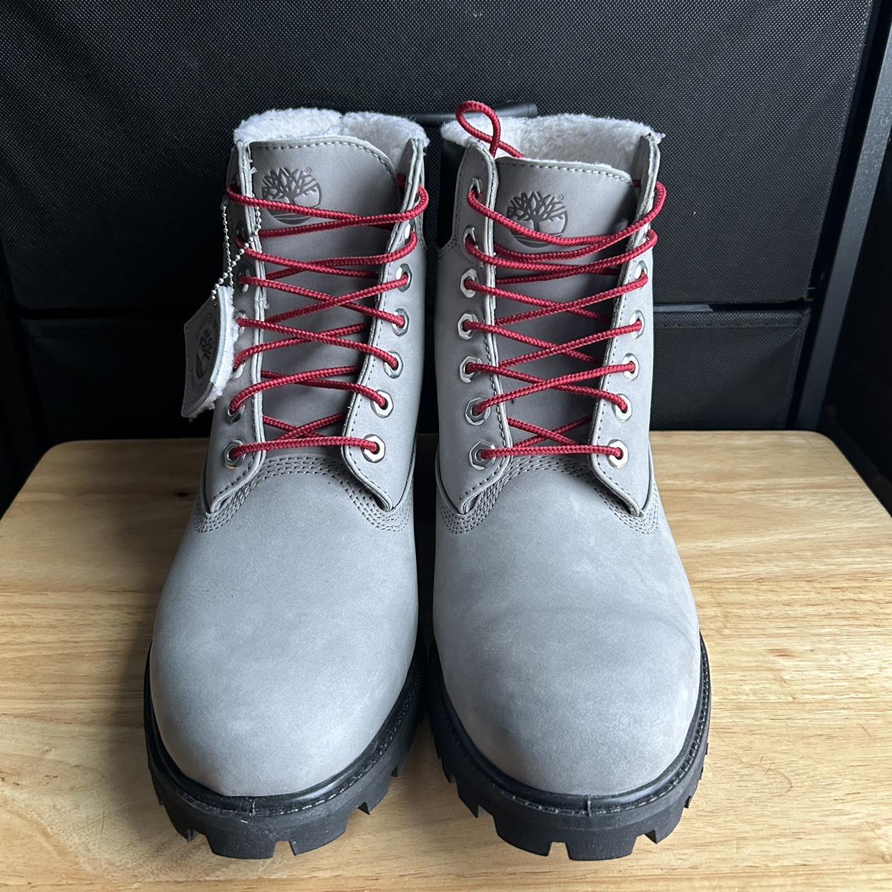 Grey timberlands Worn 2x - Depop