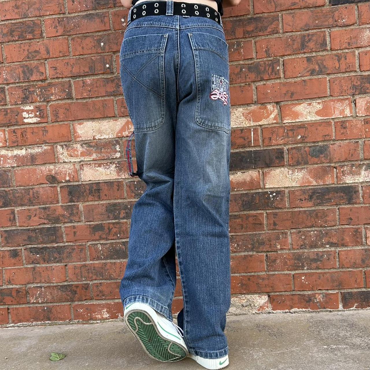 Baggy large back pocket JNCO style wide legged... - Depop