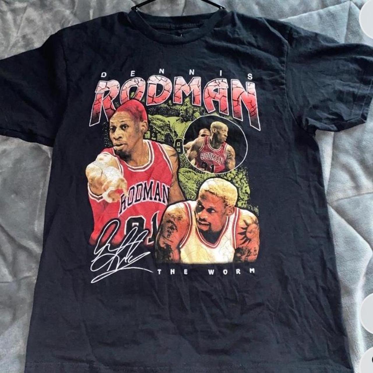 Dennis Rodman graphic tee Size Large No flaws... - Depop