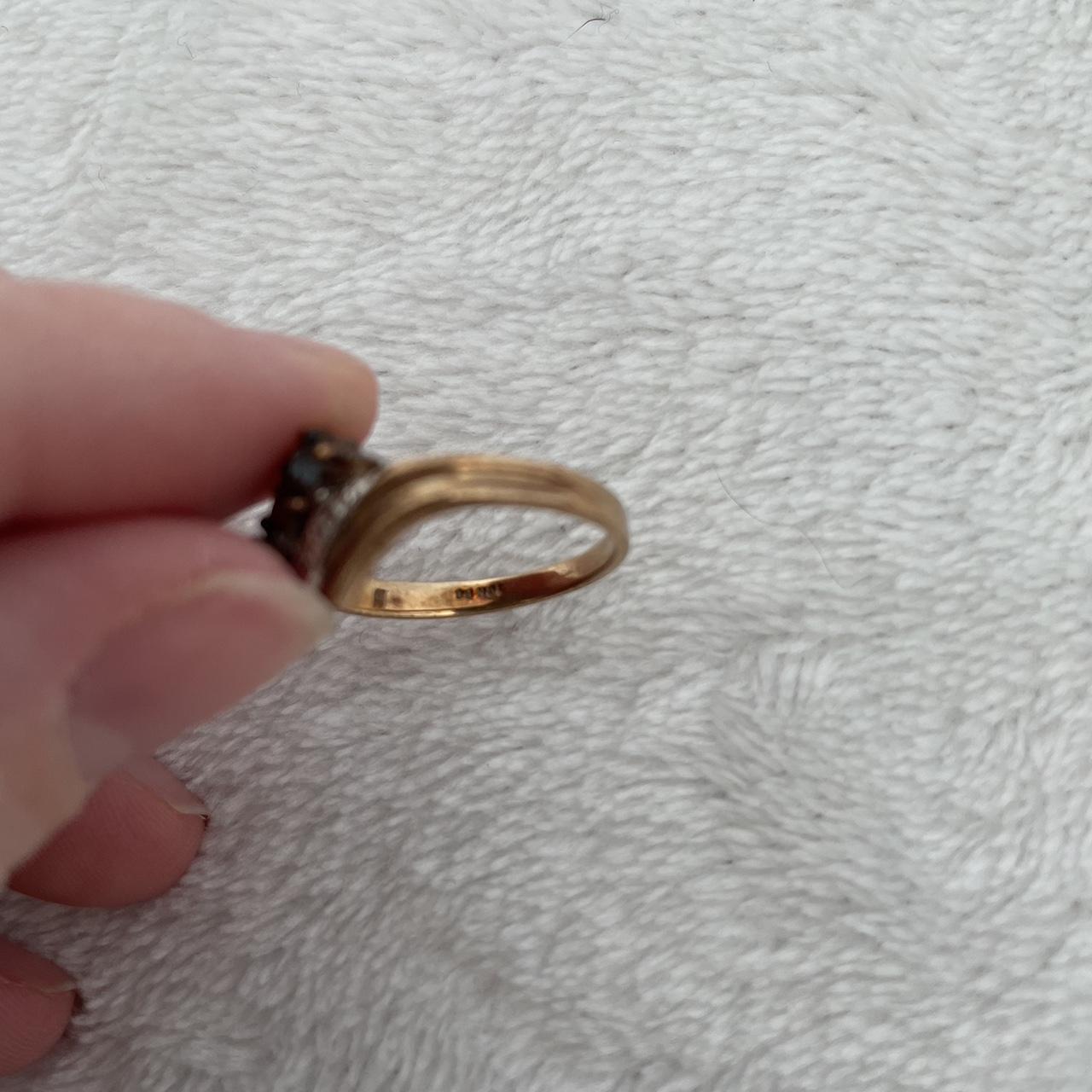 10K PC gold mothers ring Includes diamonds, opal,... - Depop