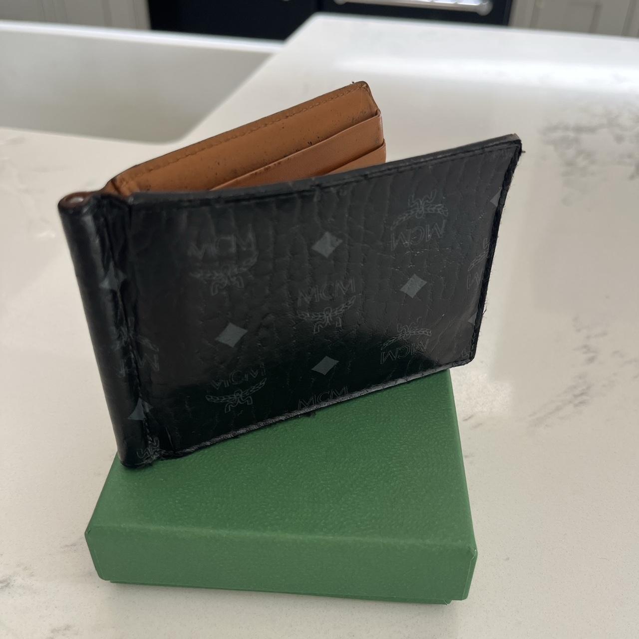 MCM wallet. Black and Tan leather. Bought from... - Depop