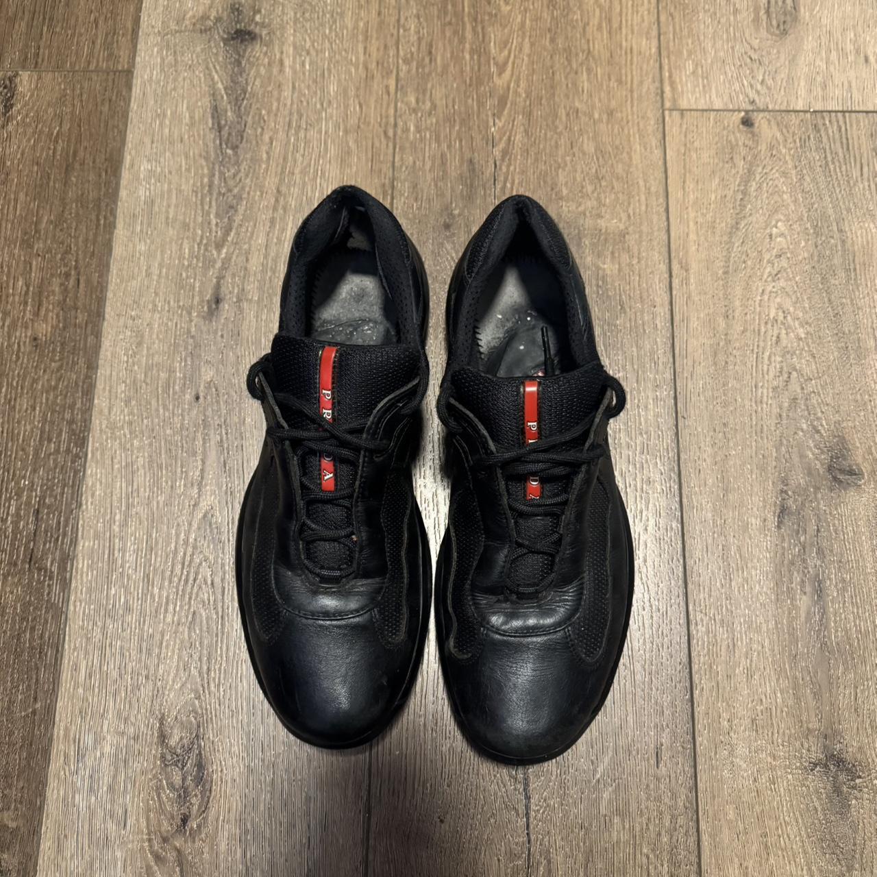 Prada America cups black leather Size uk 8 fits a... | Depop
