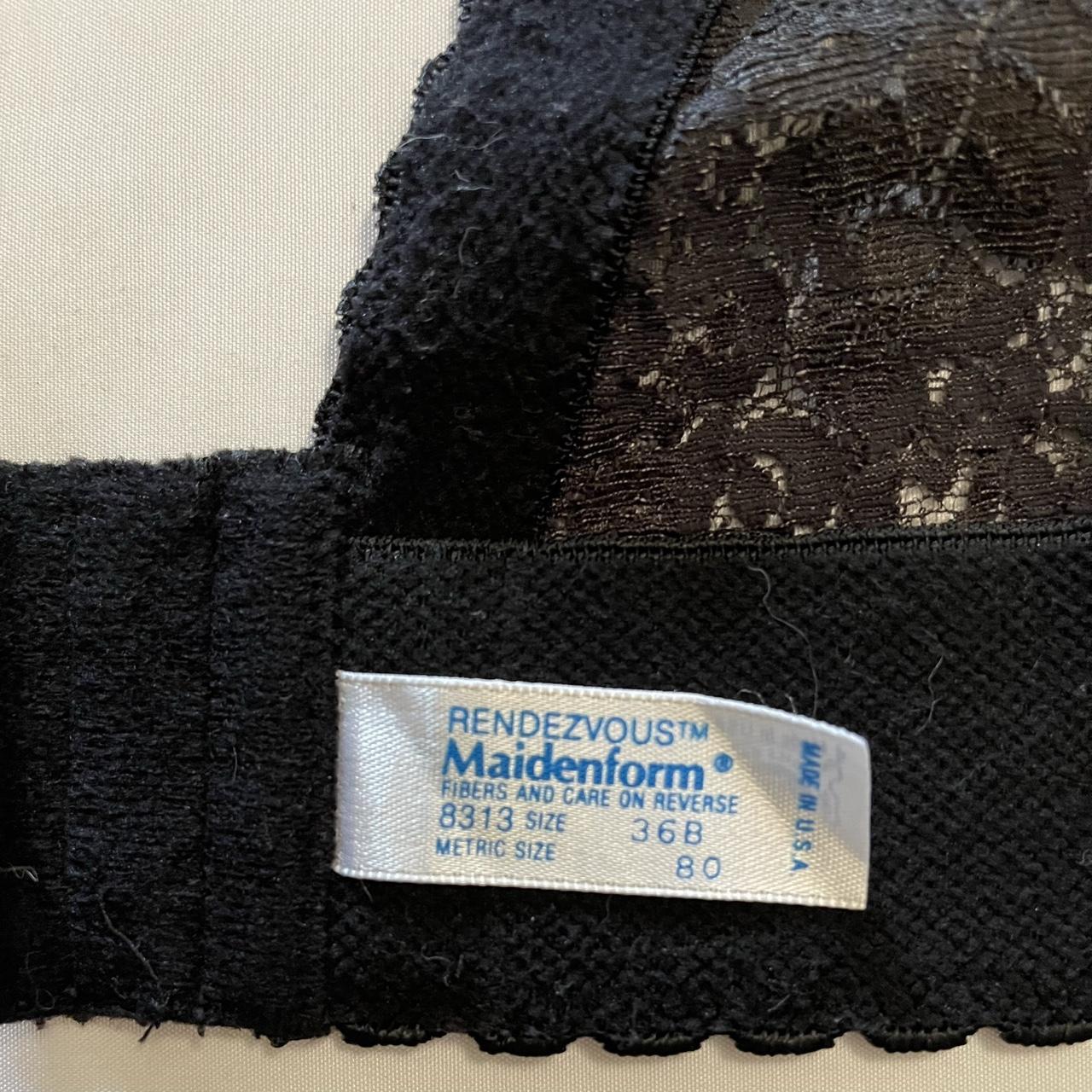 Vintage Maidenform black satin bustier top Size... - Depop