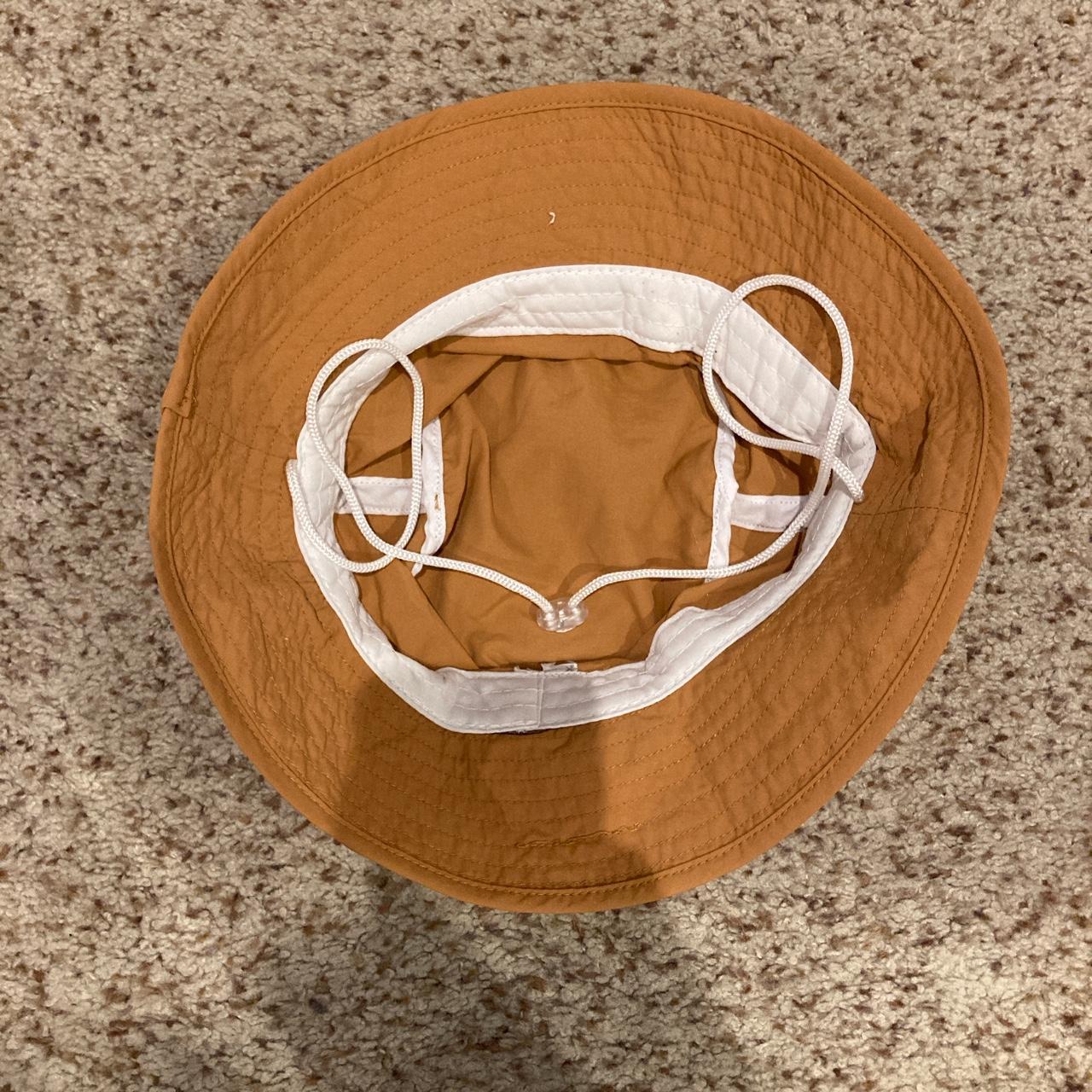 Urban Outfitters Tan Bucket hat with adjustable back... - Depop