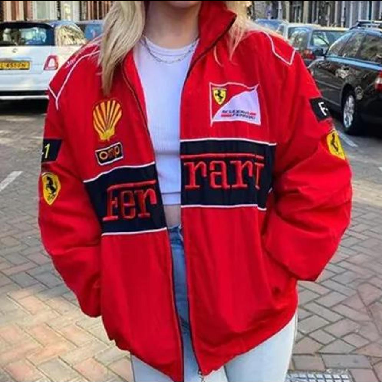 Ferrari Women's Red Jacket | Depop