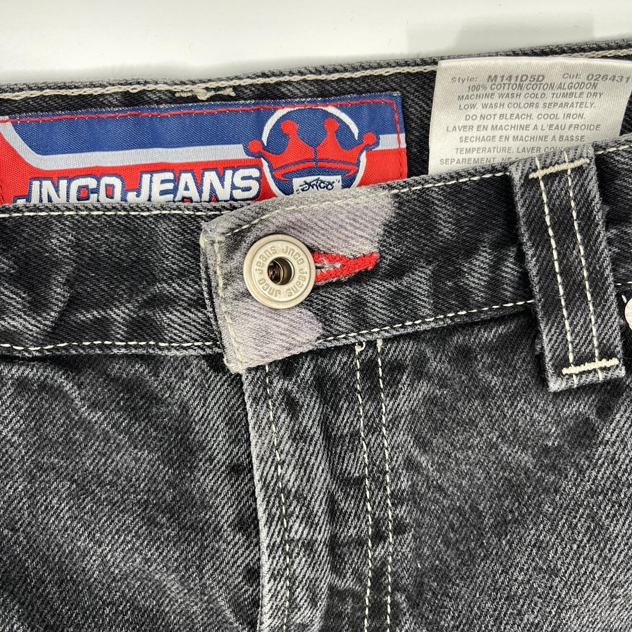 Y2K Vintage Black Baggy Wide Leg Dragon Jnco Jeans... - Depop