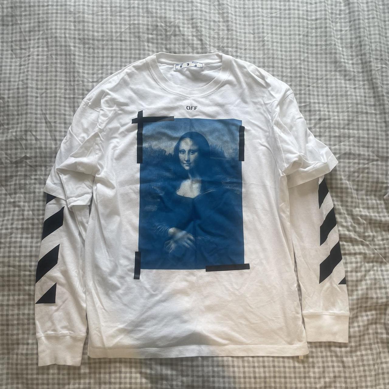Mona Lisa off white long sleeve t shirt. Size M.... - Depop