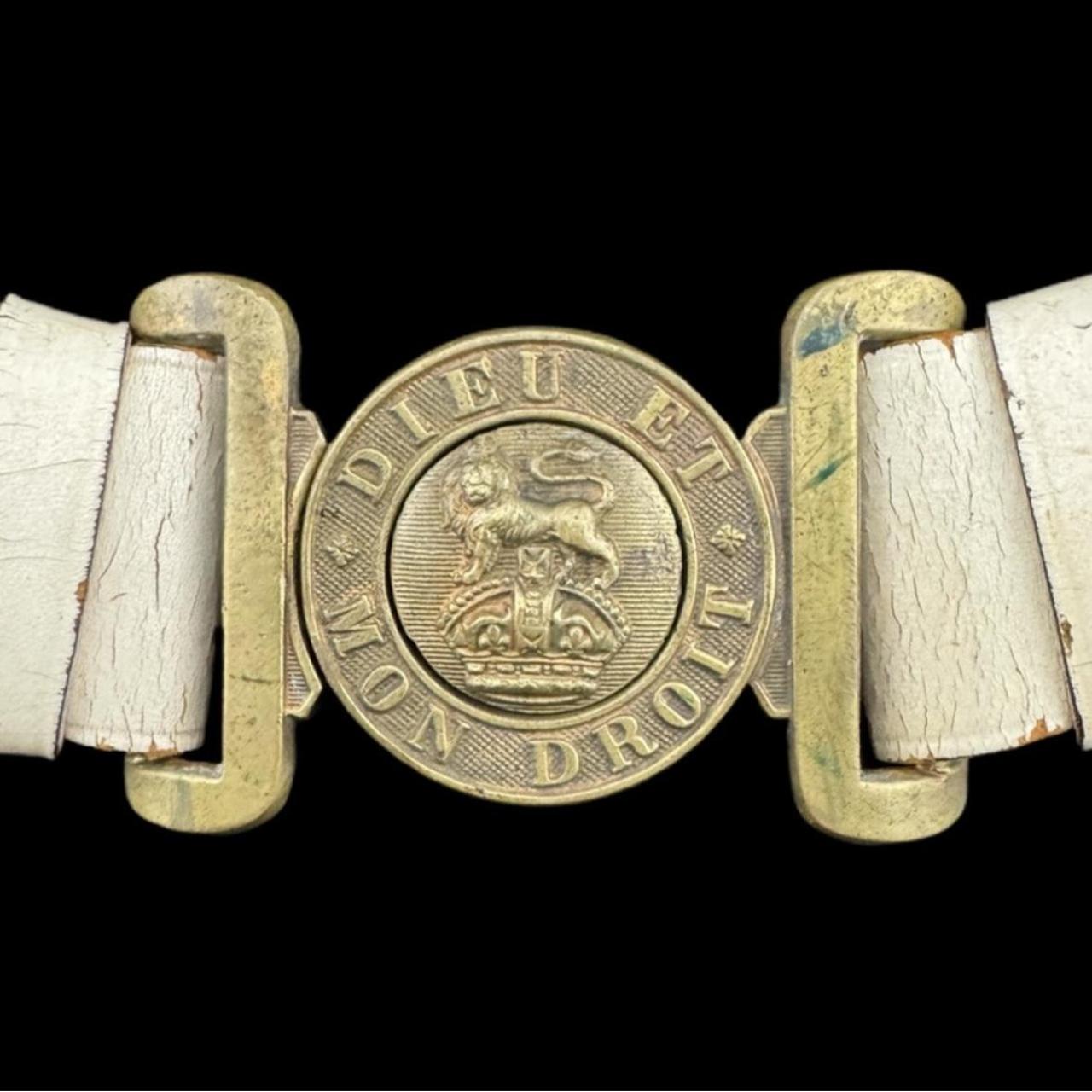 Victorian British Army Brass Buckle and Belt... - Depop