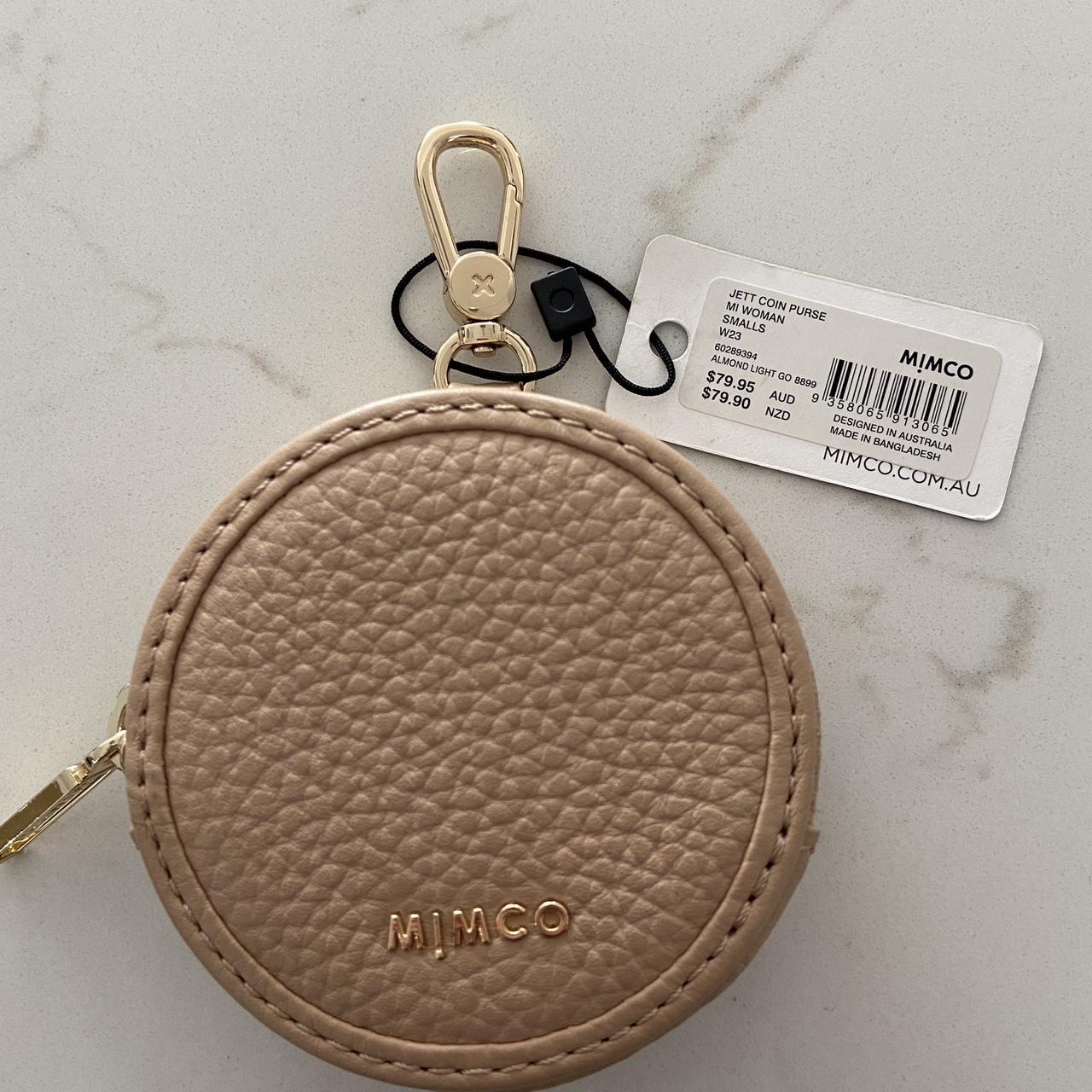 MIMCO tan and gold coin purse. Brand new with tags... - Depop