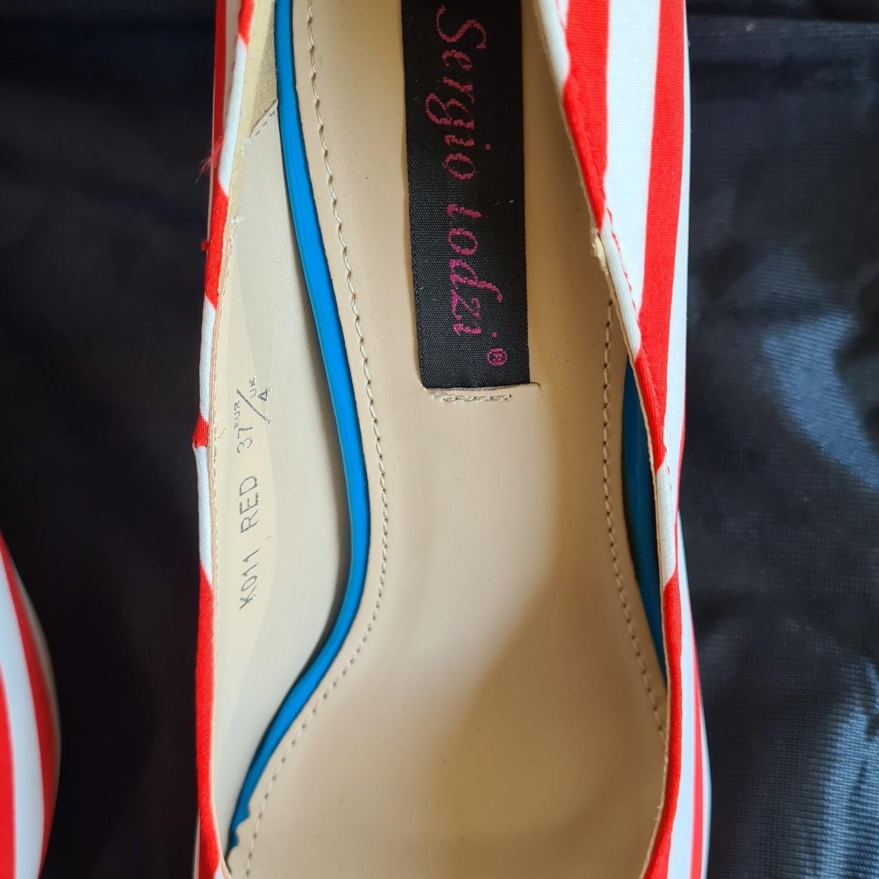 Talon rouge et blanc Sergio todzi - Depop