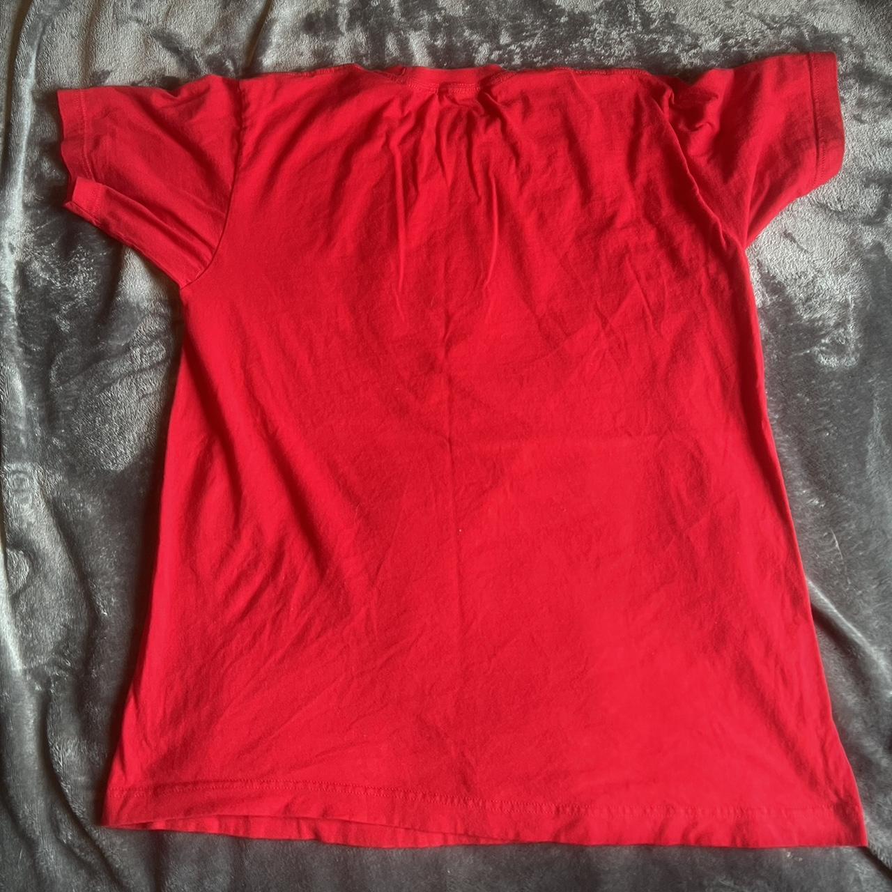 Hot Topic Womens Red And White T Shirt Depop