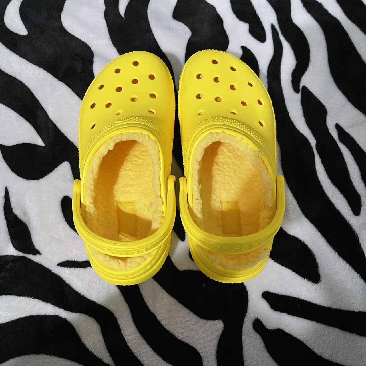 Yellow winter crocs store