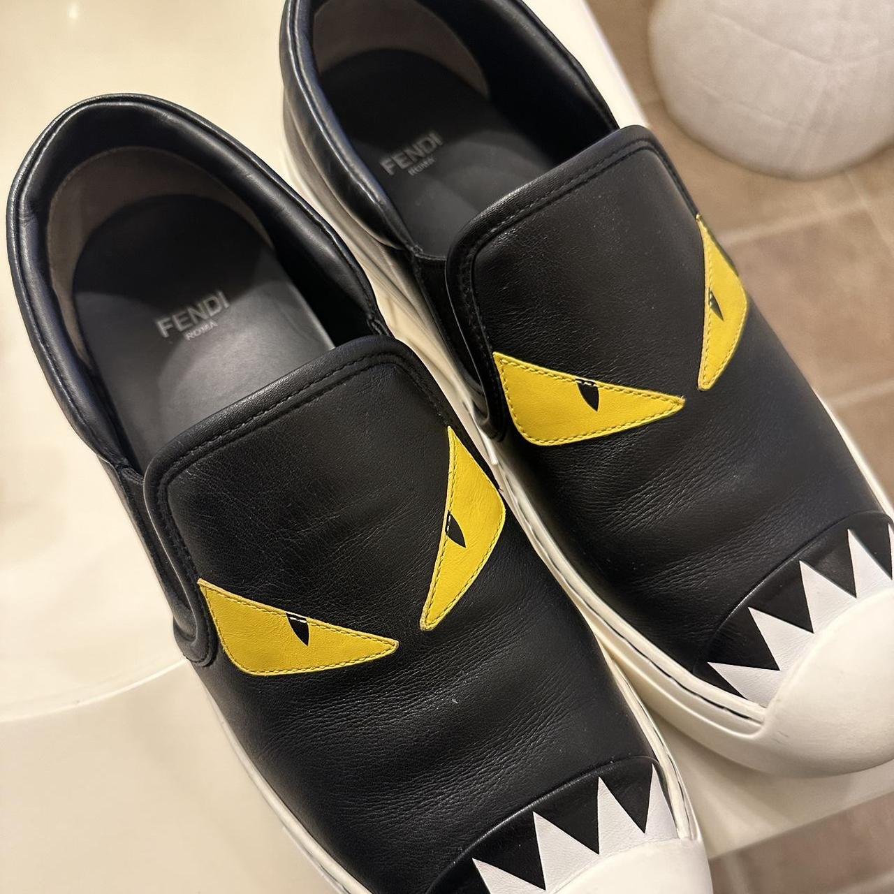 WOMENS FENDI SNEAKERS SIZE 38W - Depop