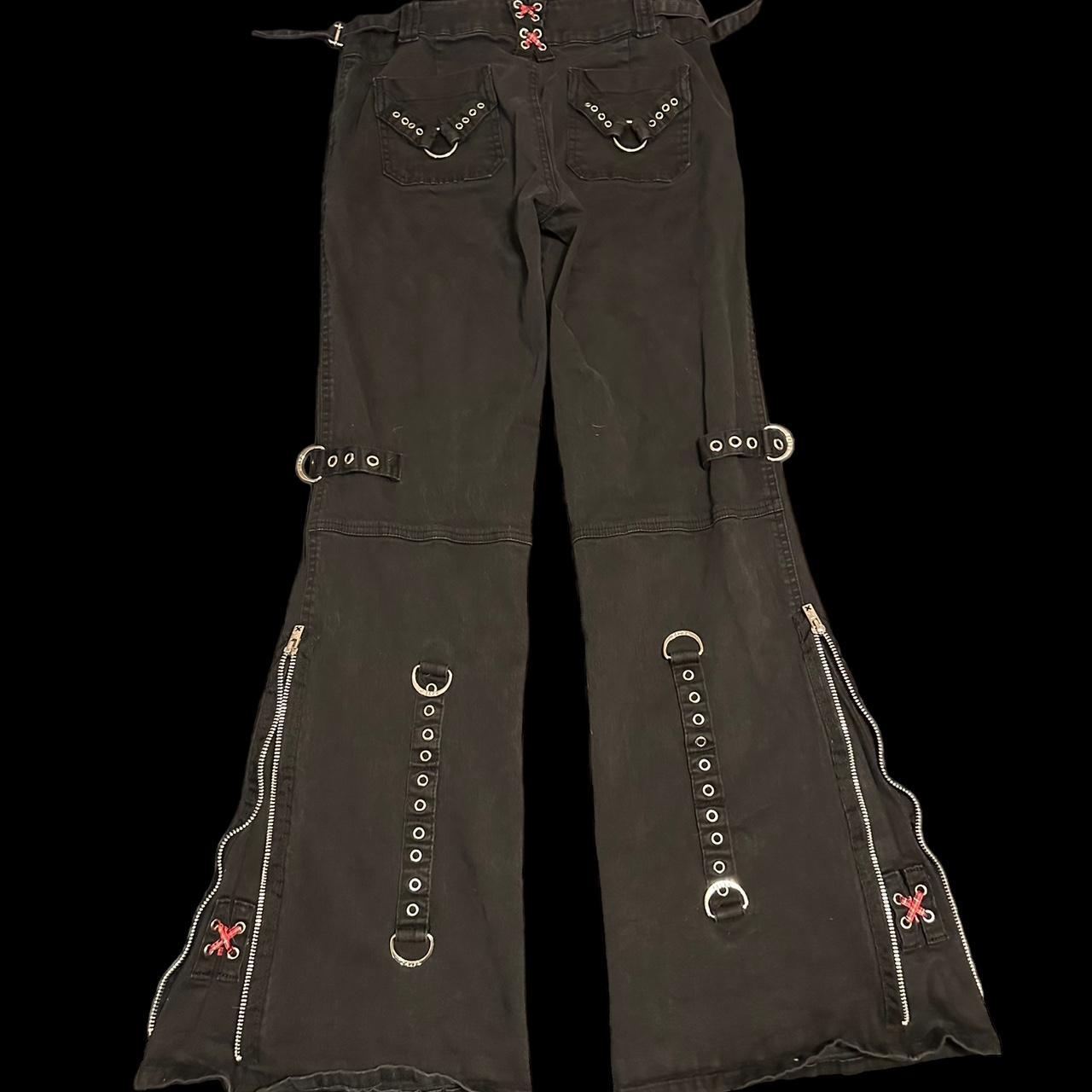 y2k 2000 rave alt emo mallgoth grunge balck baggy... - Depop