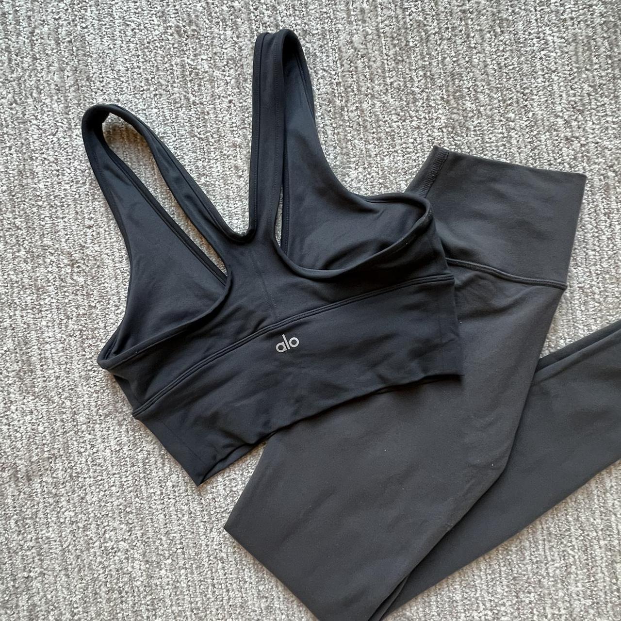 Alo yoga active set. Wild thing bra and high-waist... - Depop