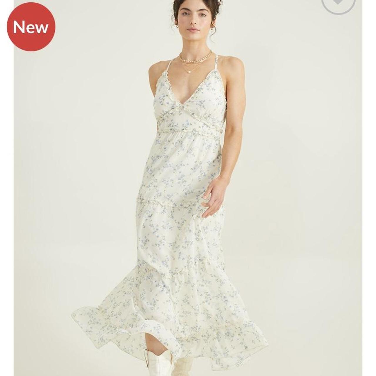 Altard State Dress Medium 6-8 floral maxi dress... - Depop