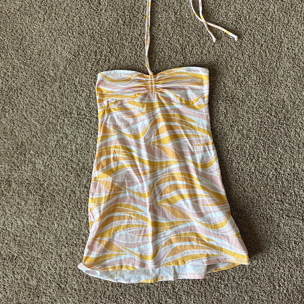 colorful halter top dress - perfect 4 summer... - Depop