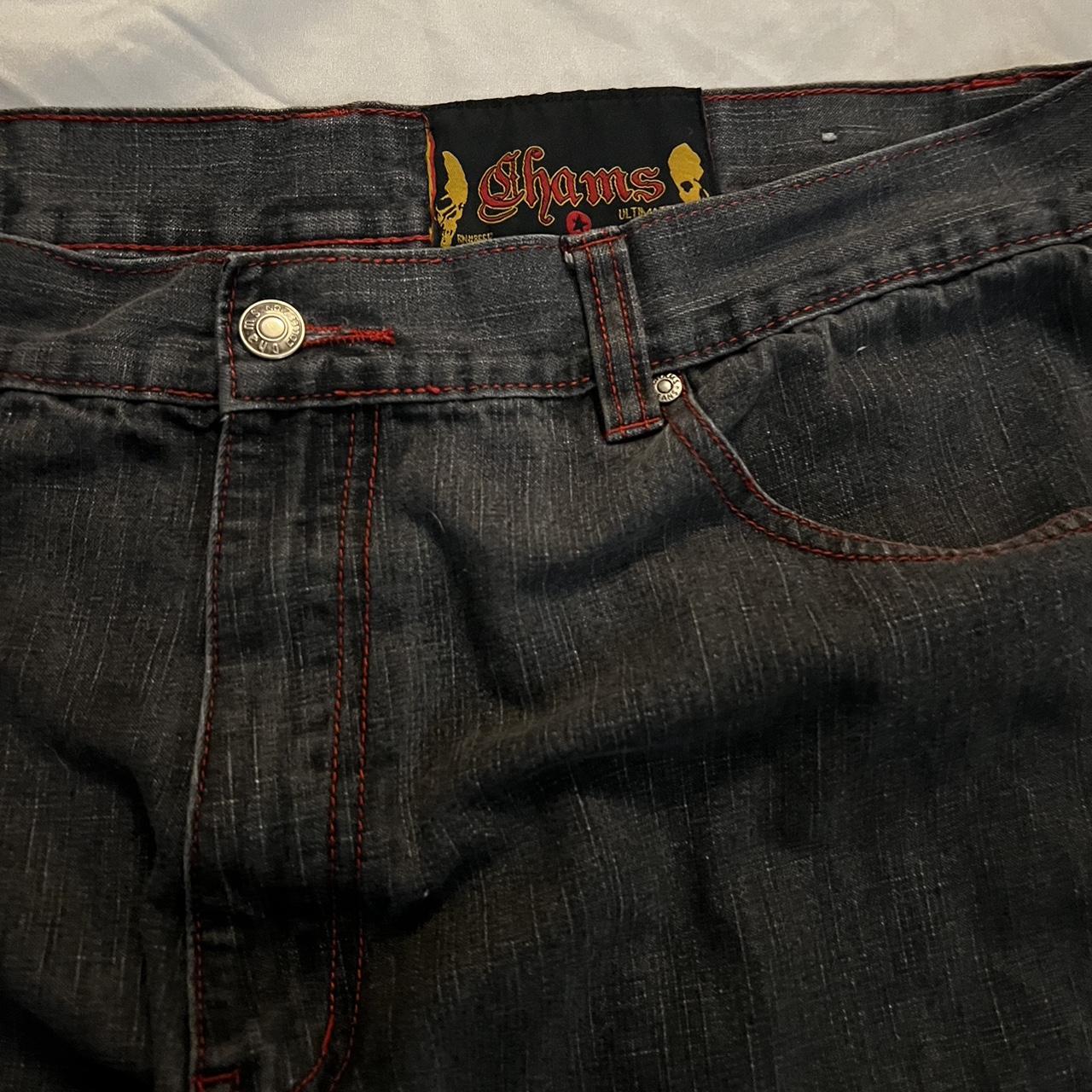 awesome vintage chams jnco style jeans 38” x... - Depop