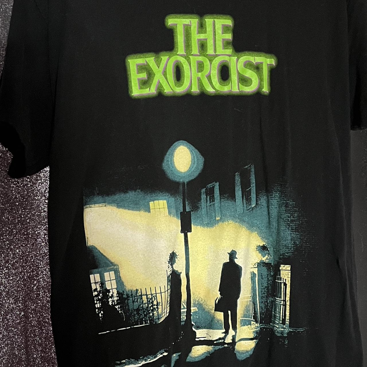 The Exorcist movie shirt it glows in the dark as... - Depop