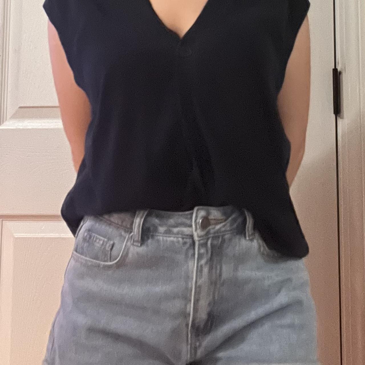 Blue Perry Ellis cardigan size L! Feel free to dm... - Depop