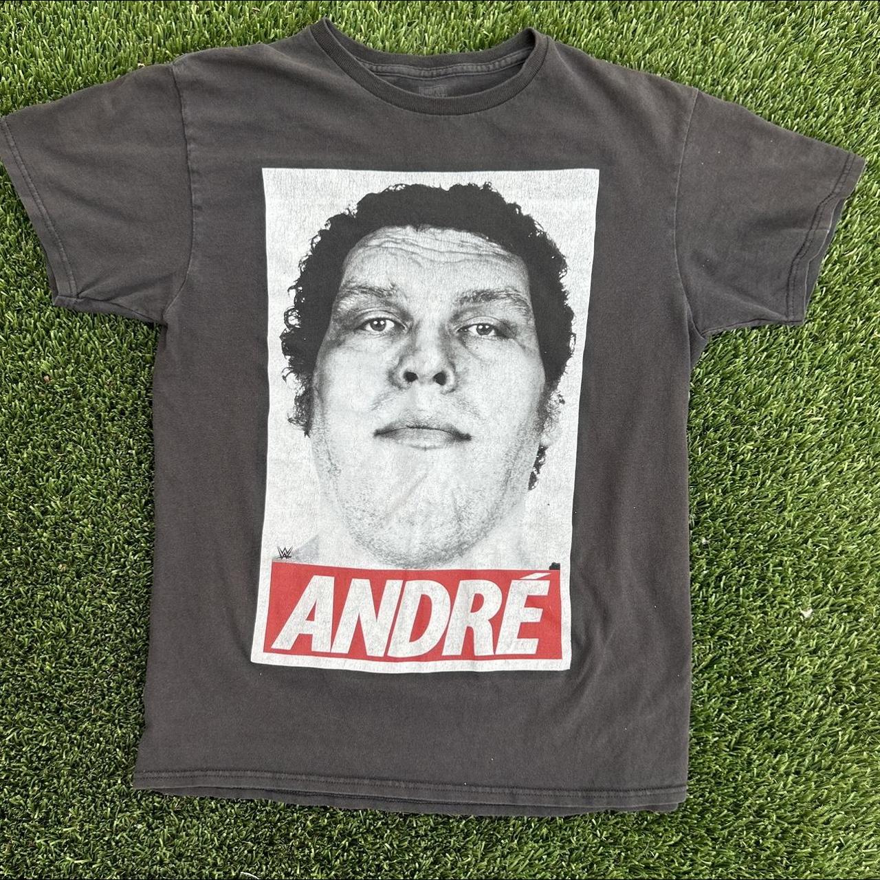 Andre the Giant logo T-Shirt faded to perfection 🤙🏼... - Depop