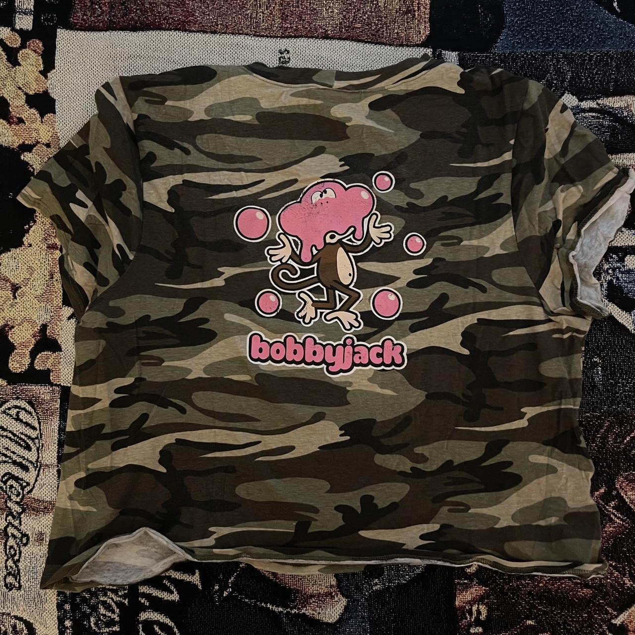 bobby jack camouflage crop top size: XL -worn once... - Depop