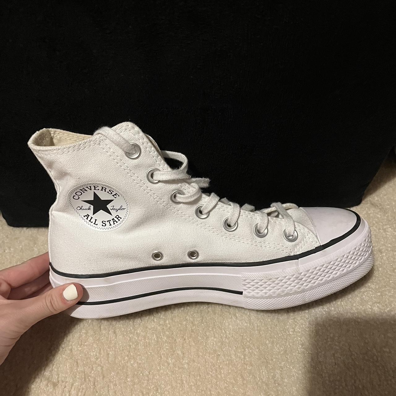 Converse Women's White Slides | Depop