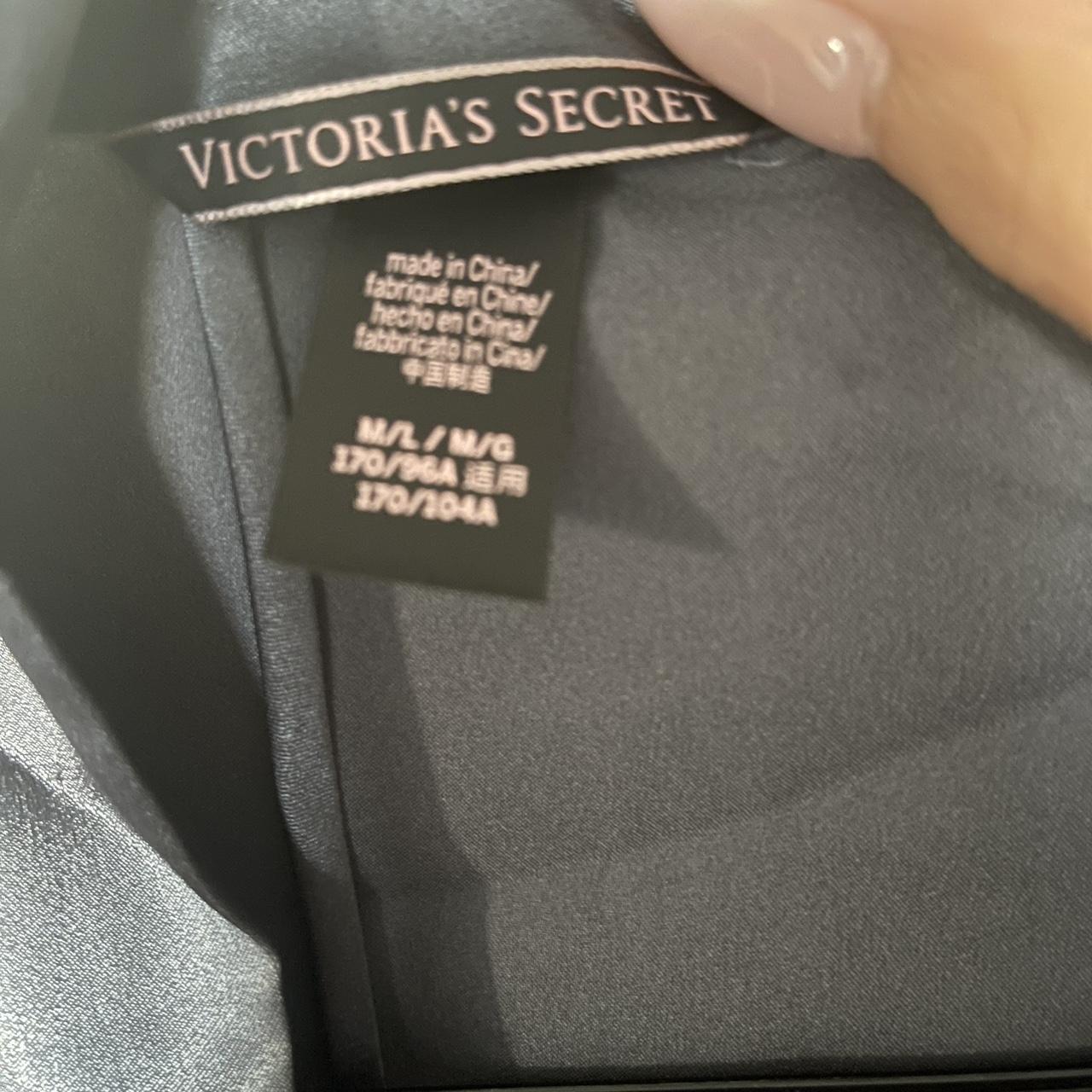 Victoria’s Secret Grey Silk Robe Med/Large - Depop