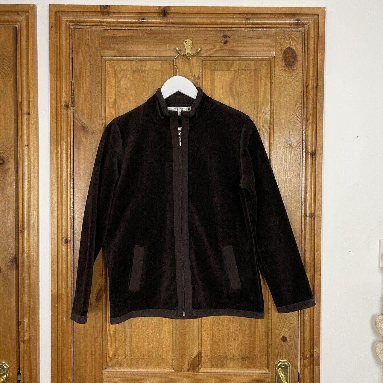 Tigi Chocolate Brown Jacket Coat Size 10-12 Vintage... - Depop