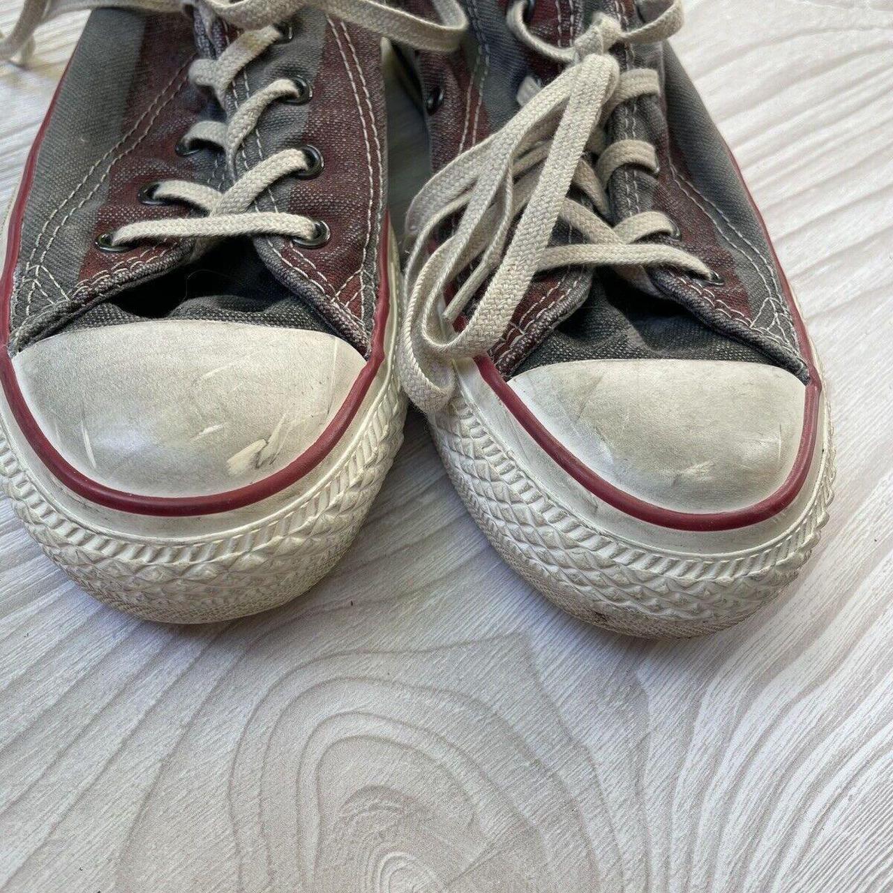 Converse Distressed Chuck Taylor Low All Star Washed... - Depop