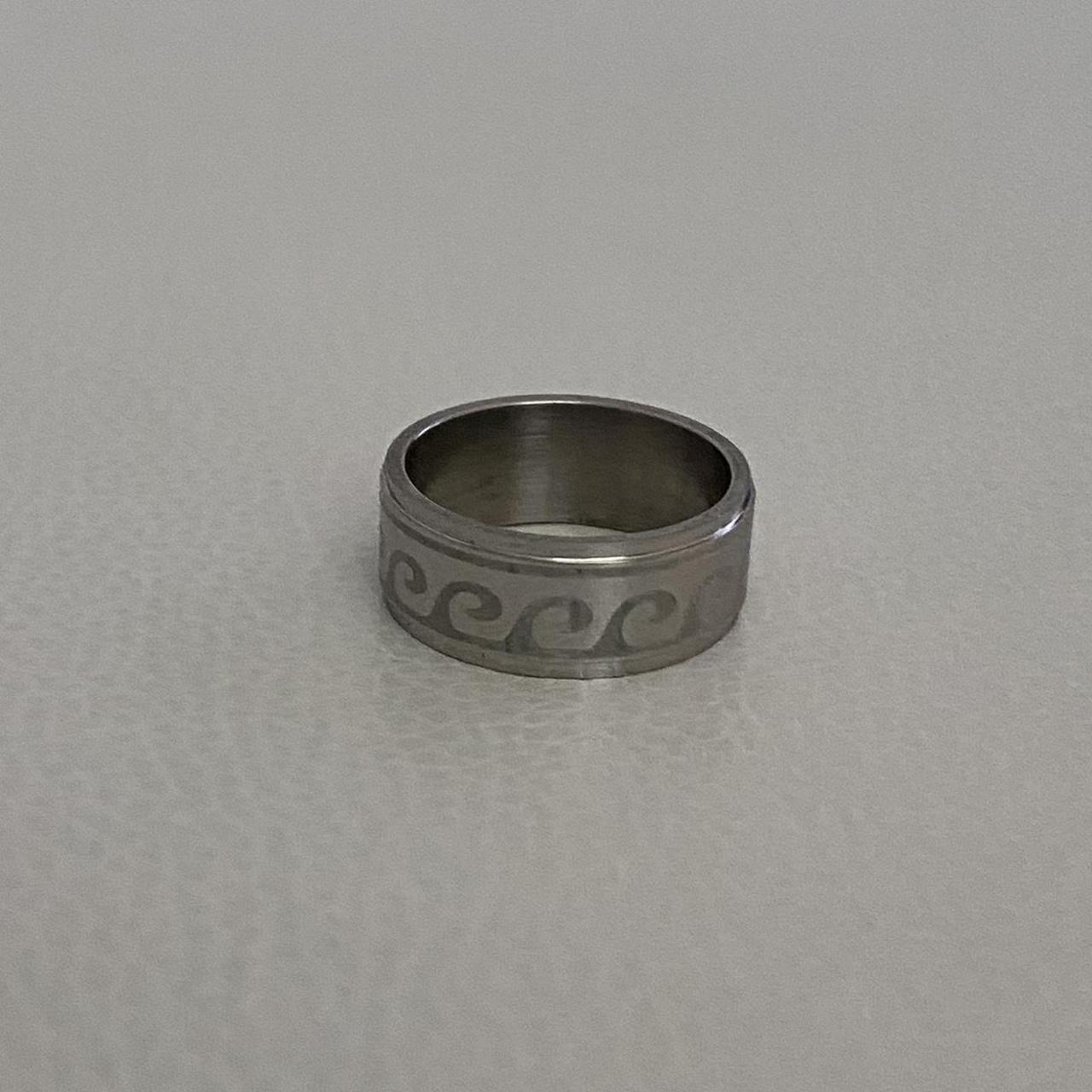 super sick ring band -stainless steal sz-6.5 sz-9.5 - Depop