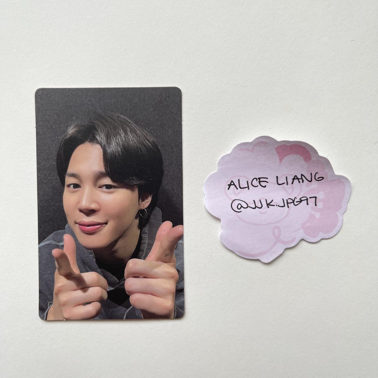 bts jimin face photocard d m on ! n $ t 4 for... - Depop