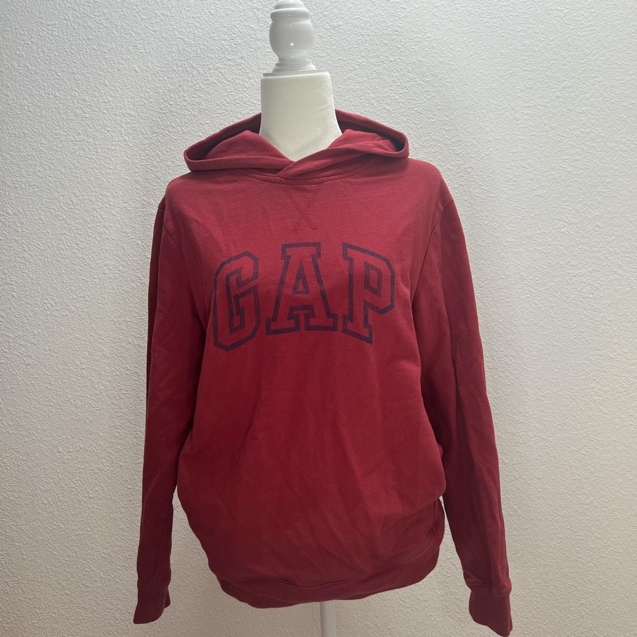 Red Gap Hoodie 🌱Pretty Worn 🌱Gets Wrinkly Pretty... - Depop