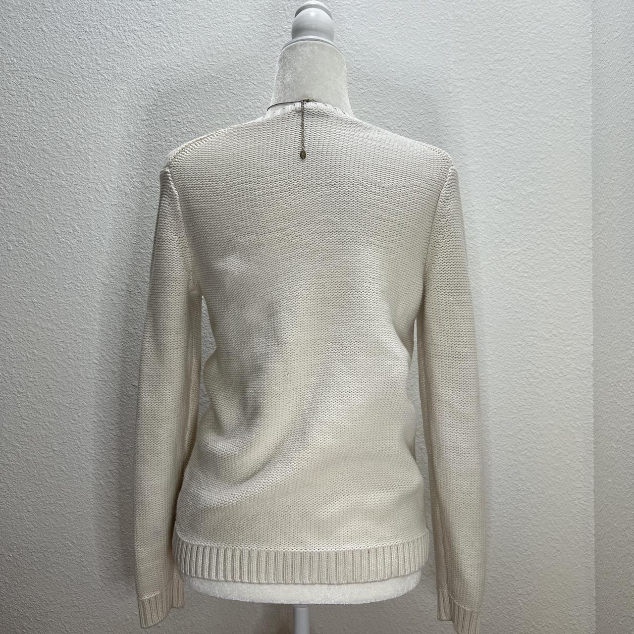 White Coquette Knitted Sweater Softie, coquette,... - Depop