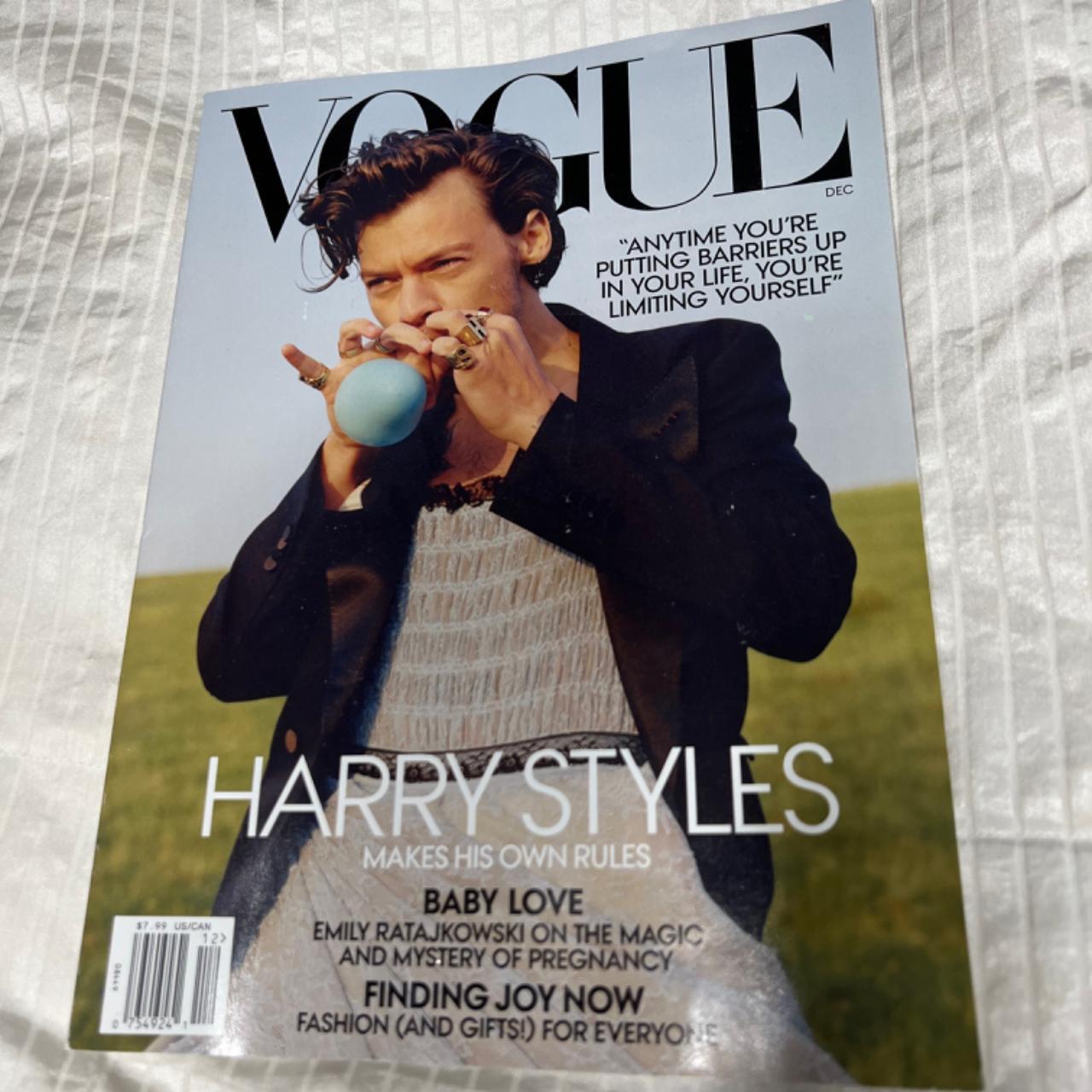 harry styles vogue magazine 2020 in perfect... - Depop