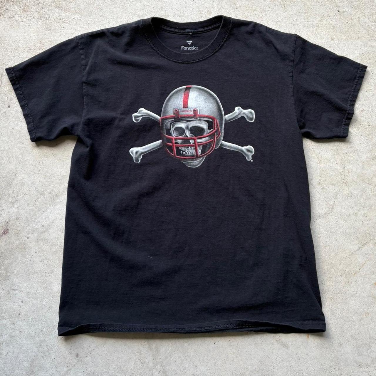 Black and red Ohio State football Skull tee Size... | Depop