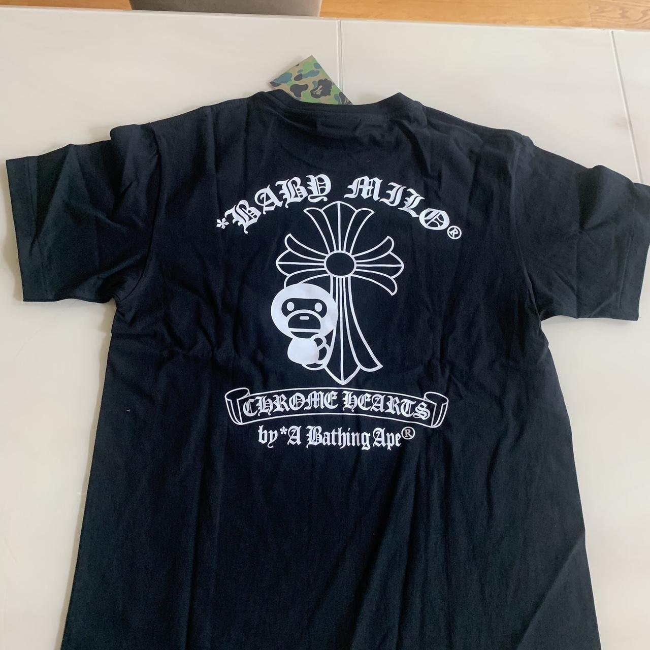 Chrome hearts bape tee MEDIUM - Depop