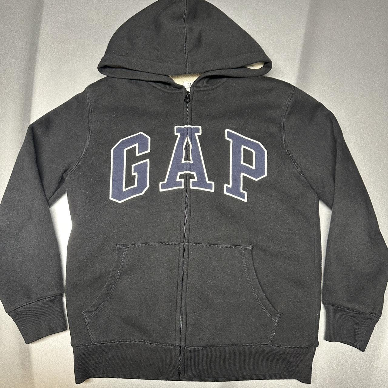Black Gap zip up hoodie #kidsfashion | Depop